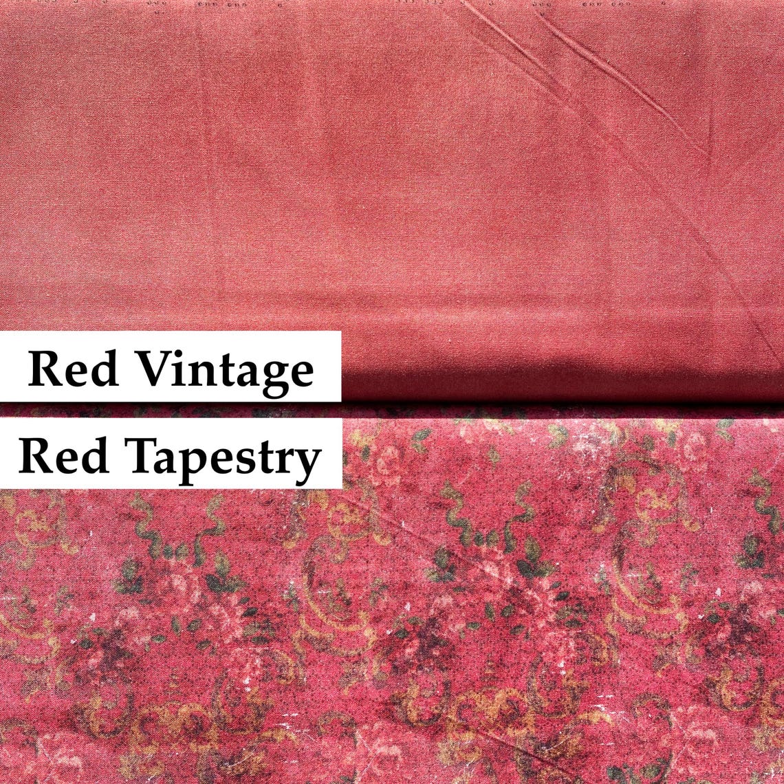 Eclectic Elements RED PALETTE Tim Holtz - 100% Cotton Quilting Fabric ...