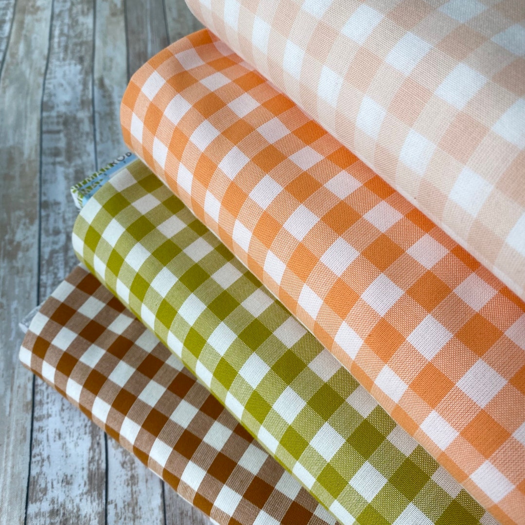 Robert Kaufman KITCHEN WINDOW Wovens 100% Cotton GINGHAM Collection, by ...