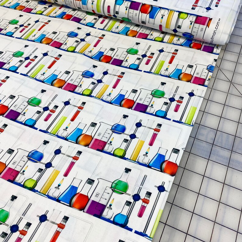 SCIENCE Fair 3 BRIGHT IDEA Fabric Robert Kaufman Fabric | Etsy