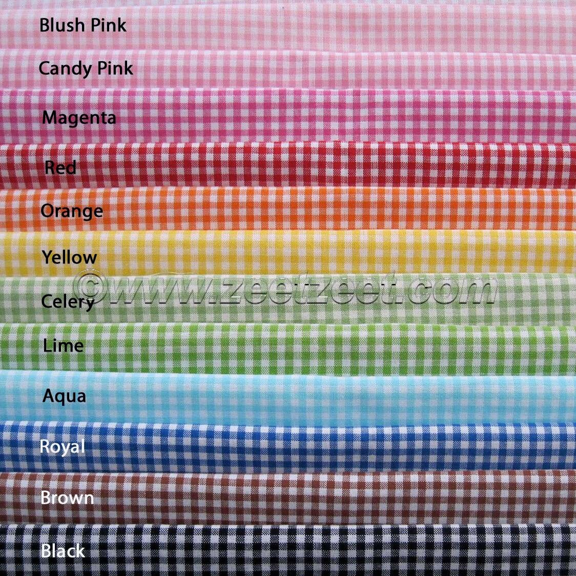 GINGHAM FABRIC by the Yard 1/8 Checked Fabric Robert - Etsy