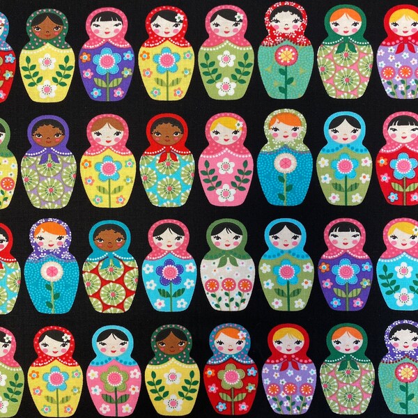 Matryoshka Fabric - Etsy
