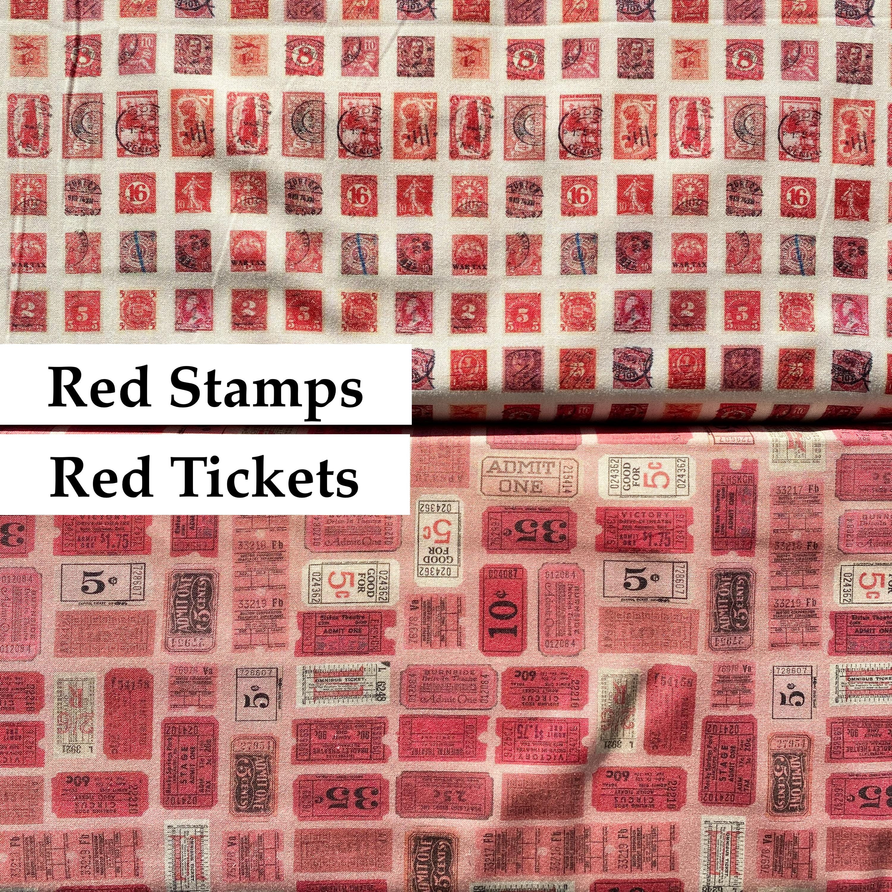 Eclectic Elements RED PALETTE Tim Holtz - 100% Cotton Quilting Fabric ...