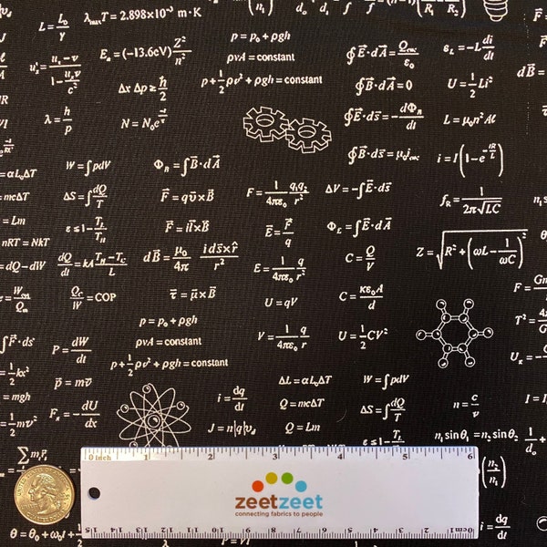 Math Fabric - Etsy