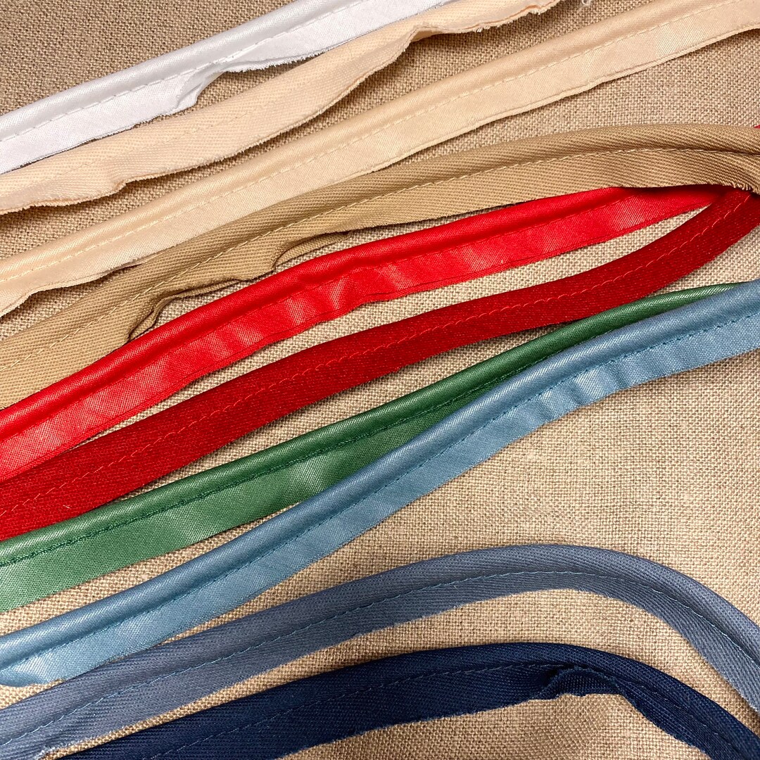 Cord-edge PIPING TRIM Lip Cord WELTING by the Yard Choose Color ...