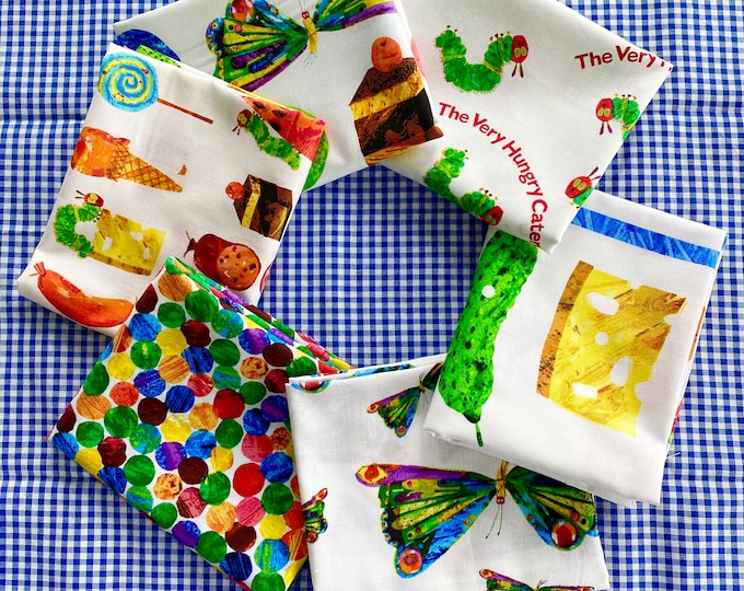 The Very Hungry Caterpillar FOOD STRIPES 100% Cotton Quilt Fabric From ...