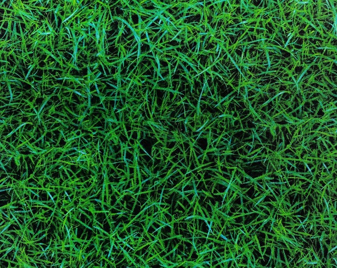 GREEN GRASS Fabric - Cotton Quilt Fabric by the Yard or Length ...