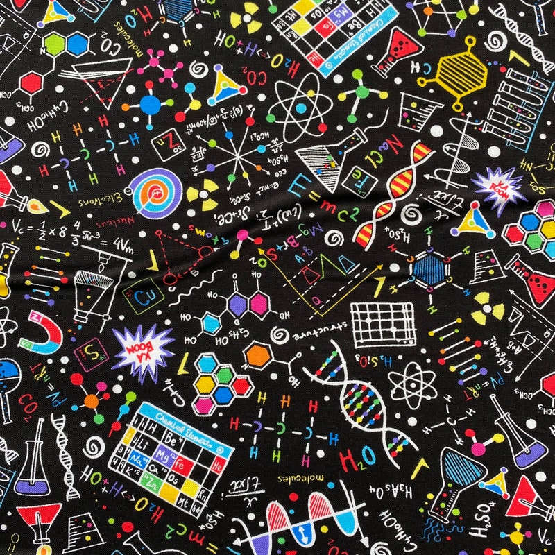 Science Fabric - Etsy