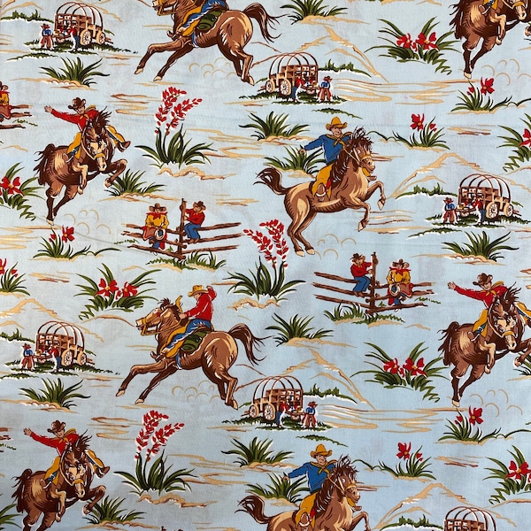 Cowboy Fabric - Etsy