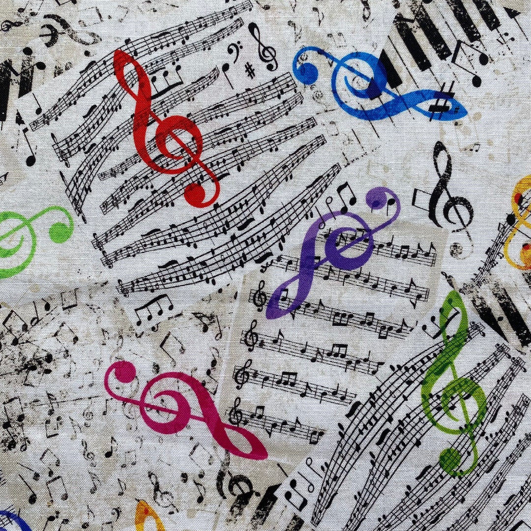 Music JAZZ FUSION Fabric - Timeless Treasures - 100% Cotton Fabric by ...