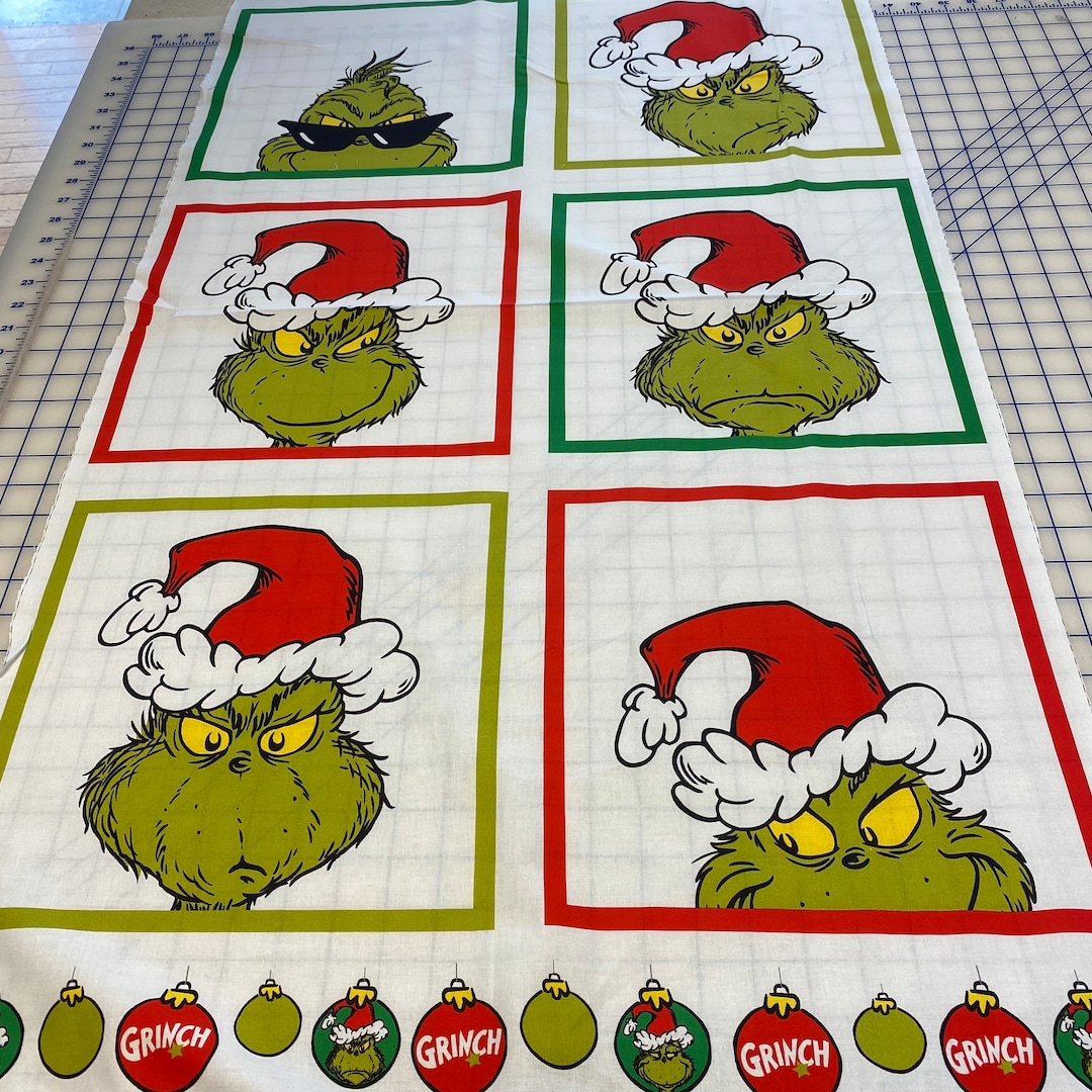 How the GRINCH Stole CHRISTMAS Panel - Dr SEUSS 24"x44" Panel From ...