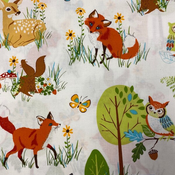 Woodland Fabric - Etsy