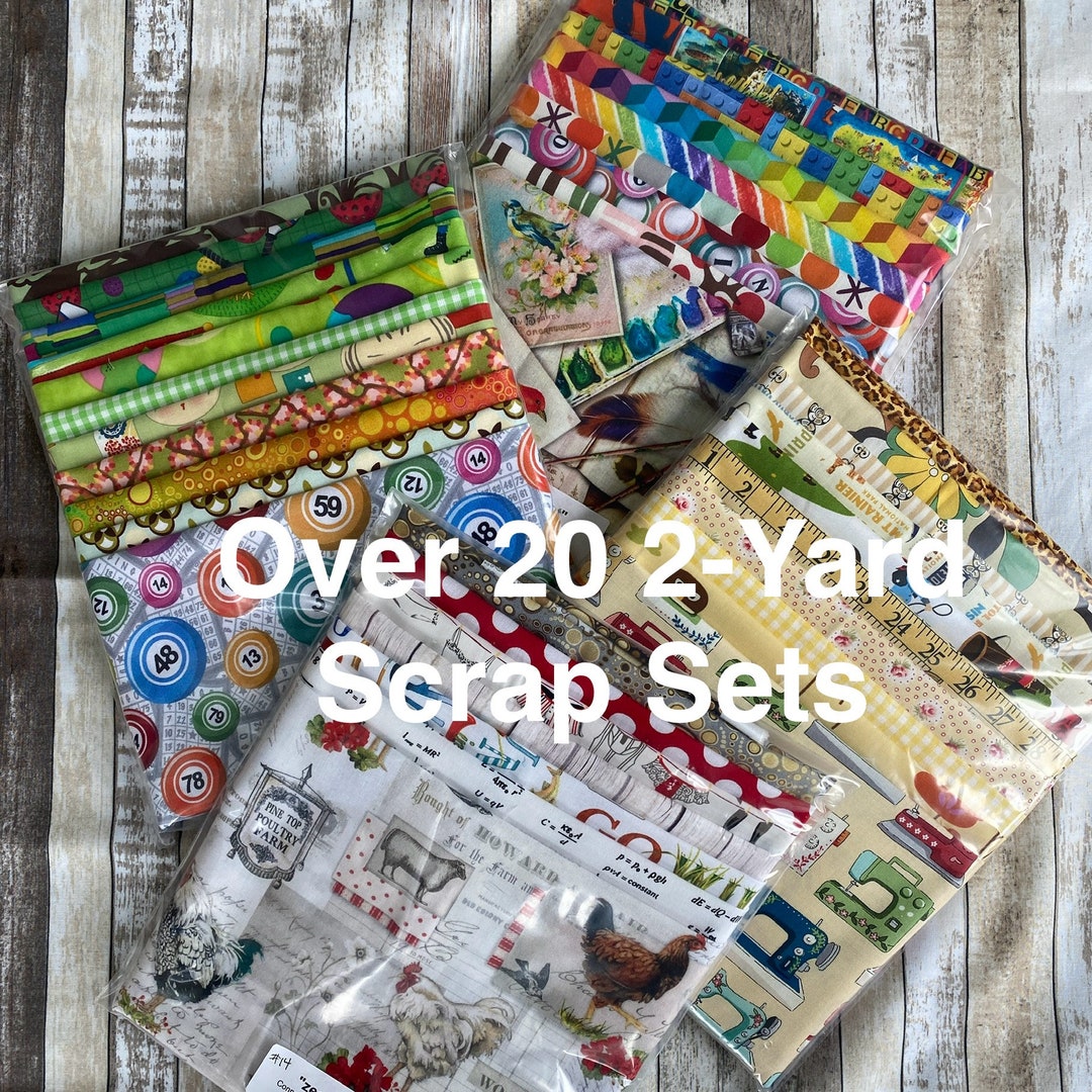 Fabric Scraps, Quilting Scrap Bundle, Quilt Scrap Bag, Bolt Ends ...