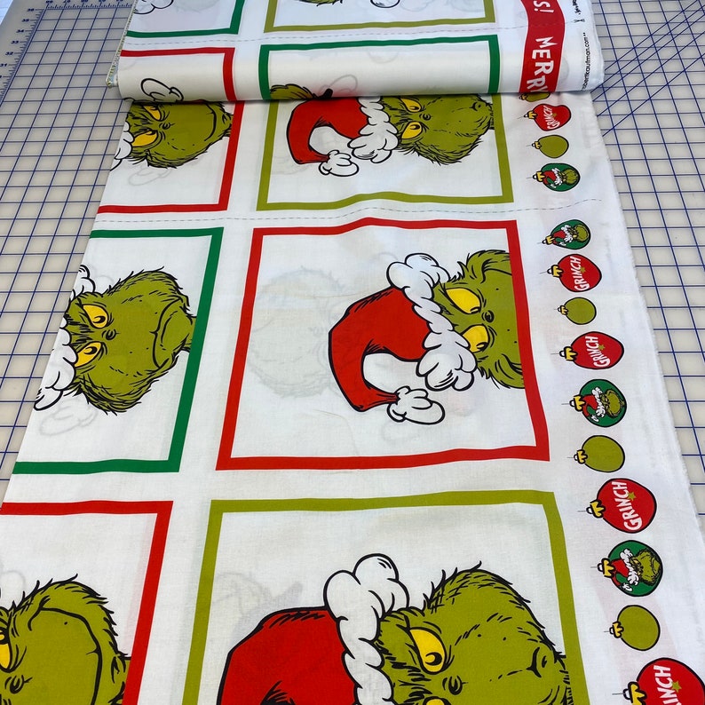 How the GRINCH Stole CHRISTMAS Panel - Dr SEUSS 24"x44" Panel From ...