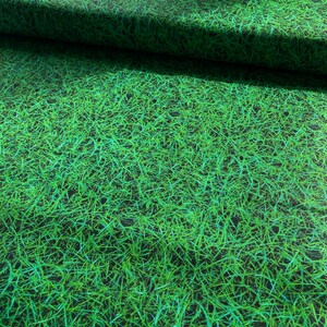 GREEN GRASS Fabric - Cotton Quilt Fabric by the Yard or Length ...
