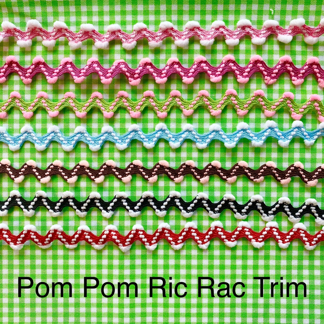 Pom Pom RIC RAC TRIM 5/8" by the Yard - Choose Color & Quantity - Red ...