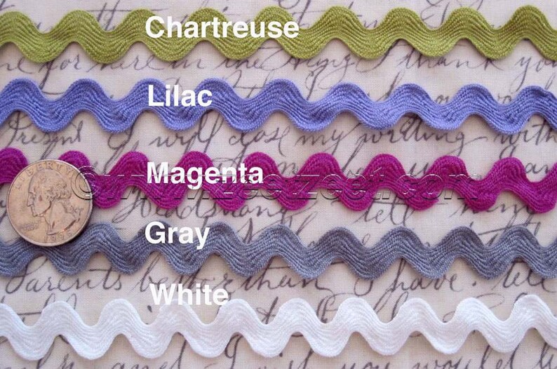 5/8-inch RIC RAC Sewing Trim by the YARD Select any color or | Etsy