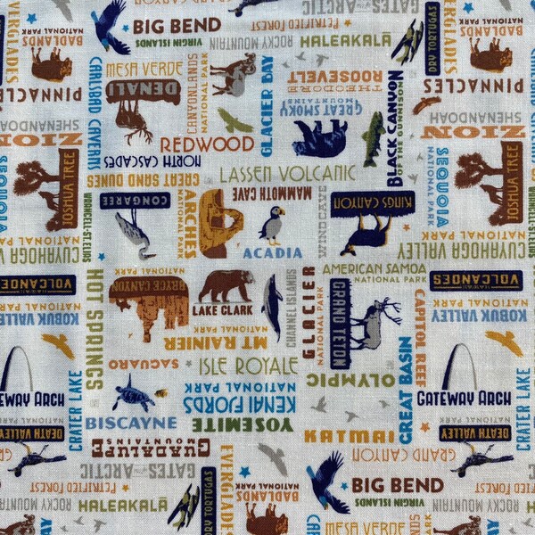 National Park Fabric - Etsy