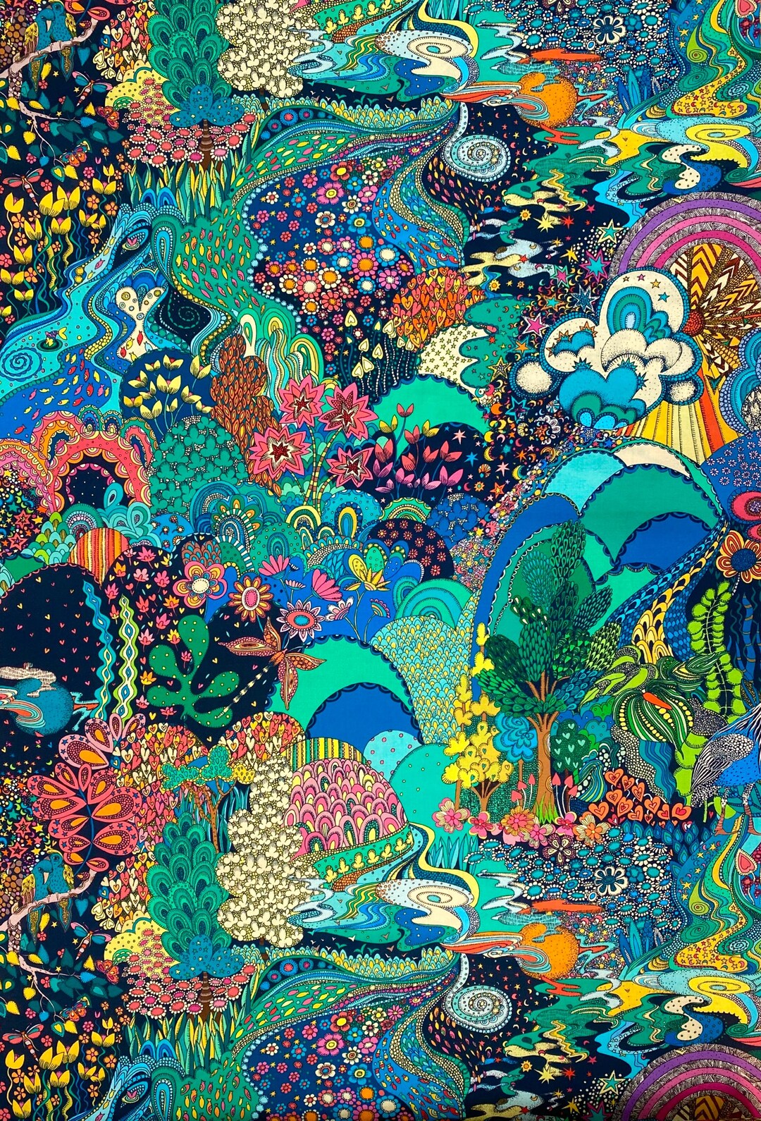 XANADU PARADISO by Sally Kelly - WINDHAM Fabrics 100% Cotton Fabric by ...