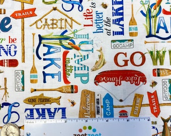 Cabin Lake Fabric - Etsy