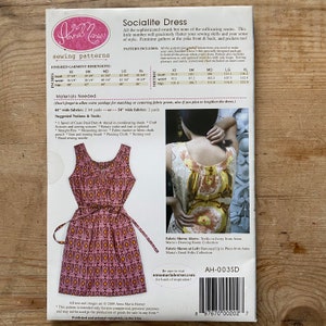 Anna Maria Horner Sewing PATTERNS Socialite DRESS, Multi-tasker TOTE ...