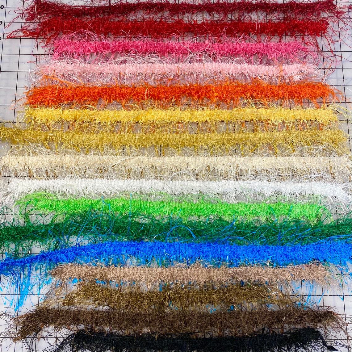 BEADED EYELASH TRIM Choose Color & Quantity White Ivory - Etsy