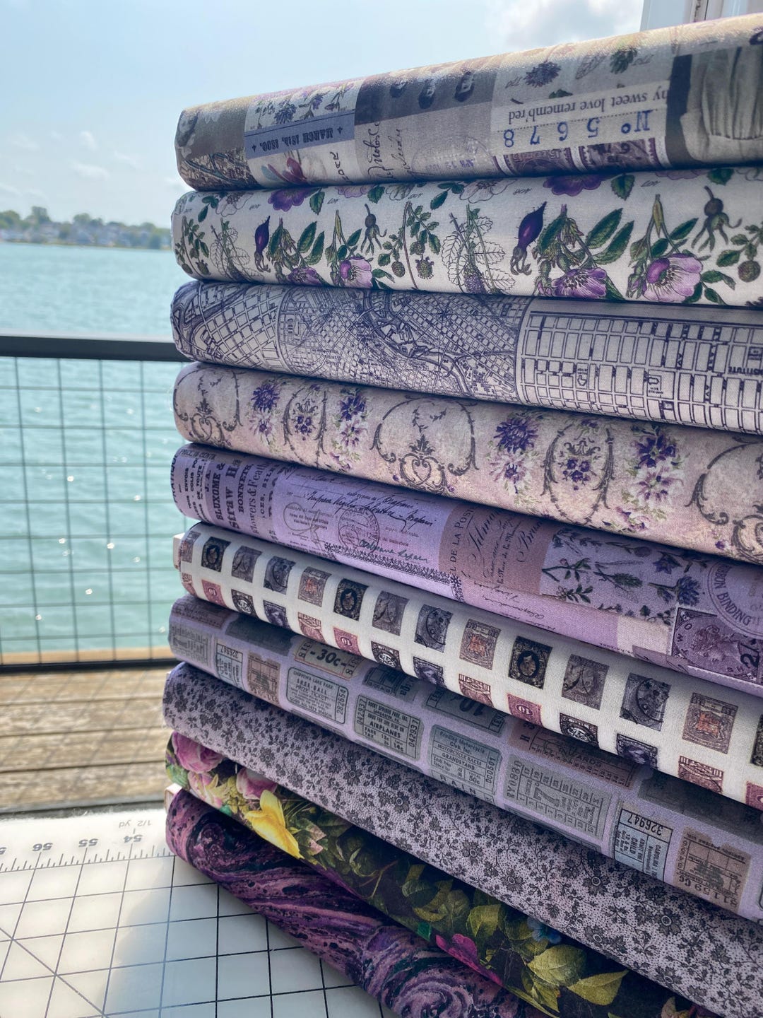 Eclectic Elements PURPLE PALETTE Tim Holtz - 100% Cotton Quilting ...
