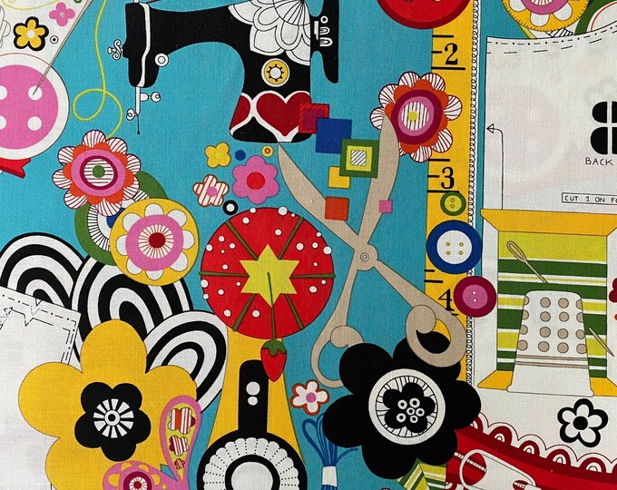 Sew NOW! Sew WOW! Fabric Turq.brite Alexander Henry 6880C Cotton Quilt ...