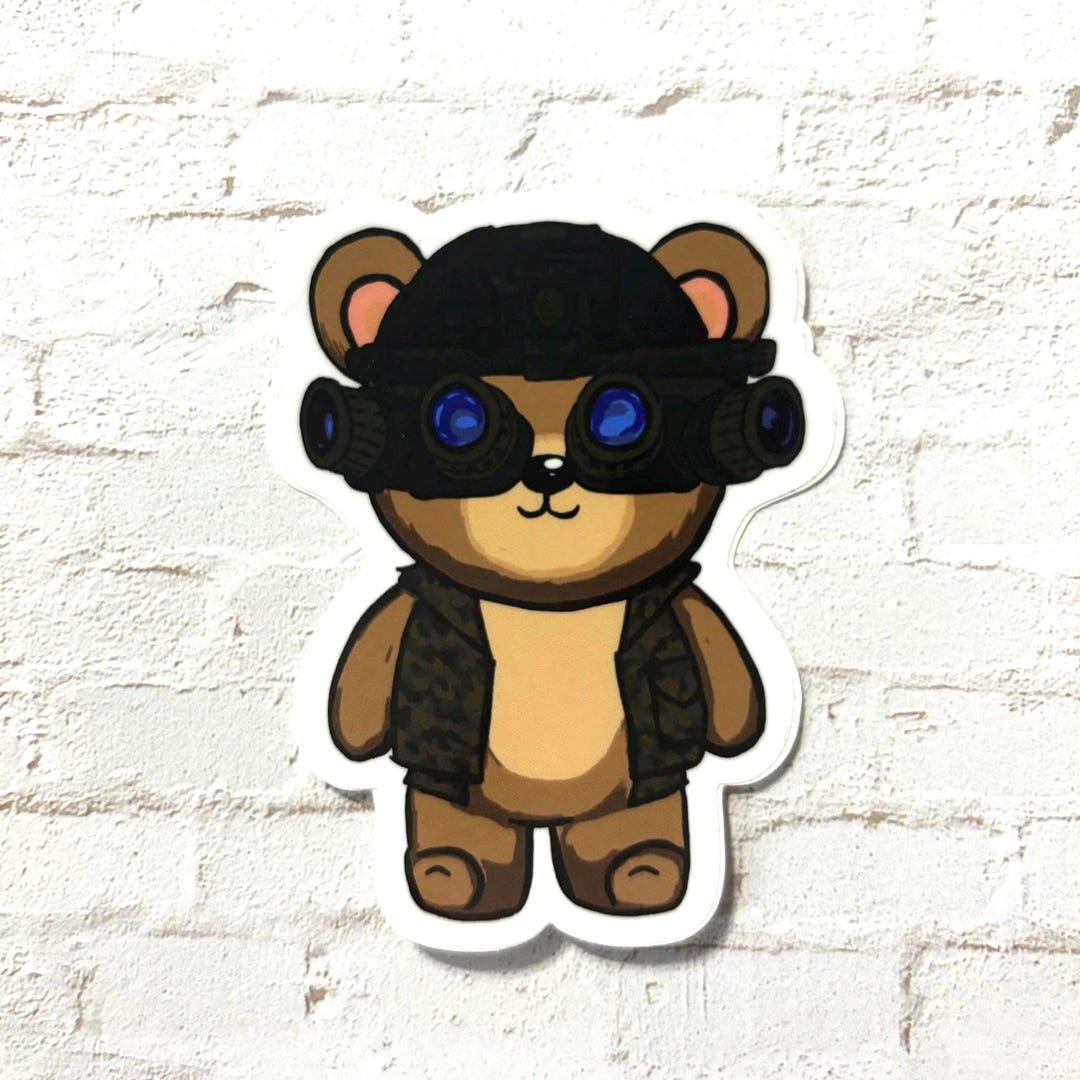 Military Decal Sticker - Tactical Gear - Bear With Nods - Etsy