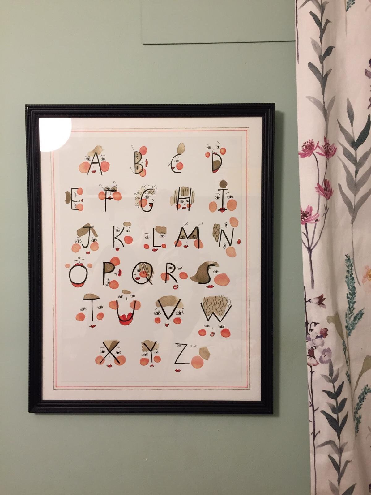 Face Alphabet Print - Etsy