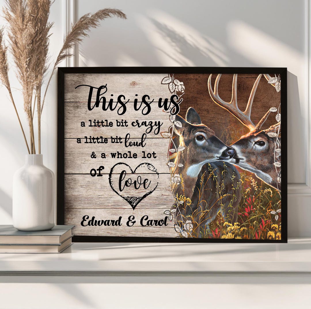 Bull Elk Couple Hunting Lovers, Couple Deer Hunting Frame Poster ...