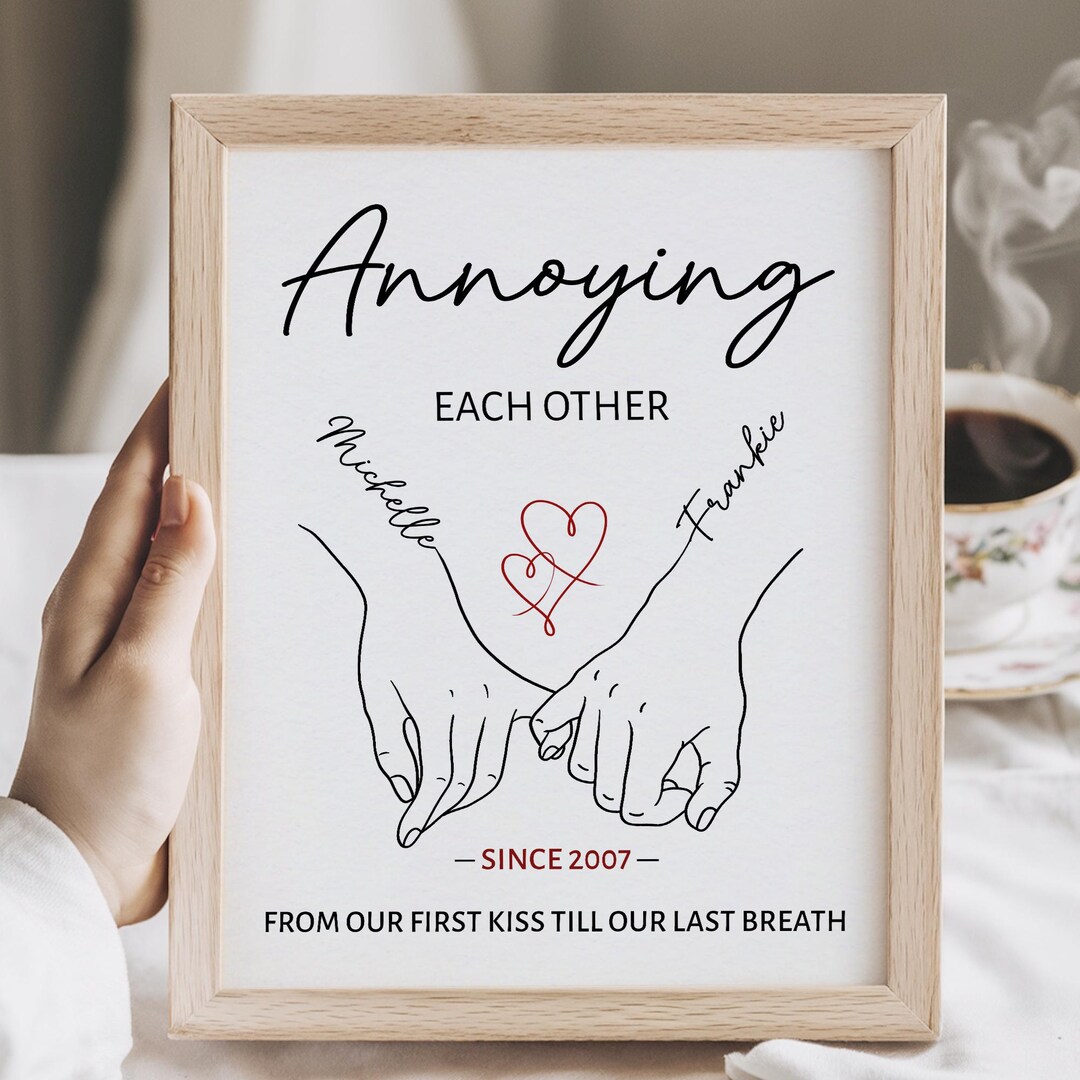 Annoying Each Other Personalized Valentines Day Gift for Him, for ...