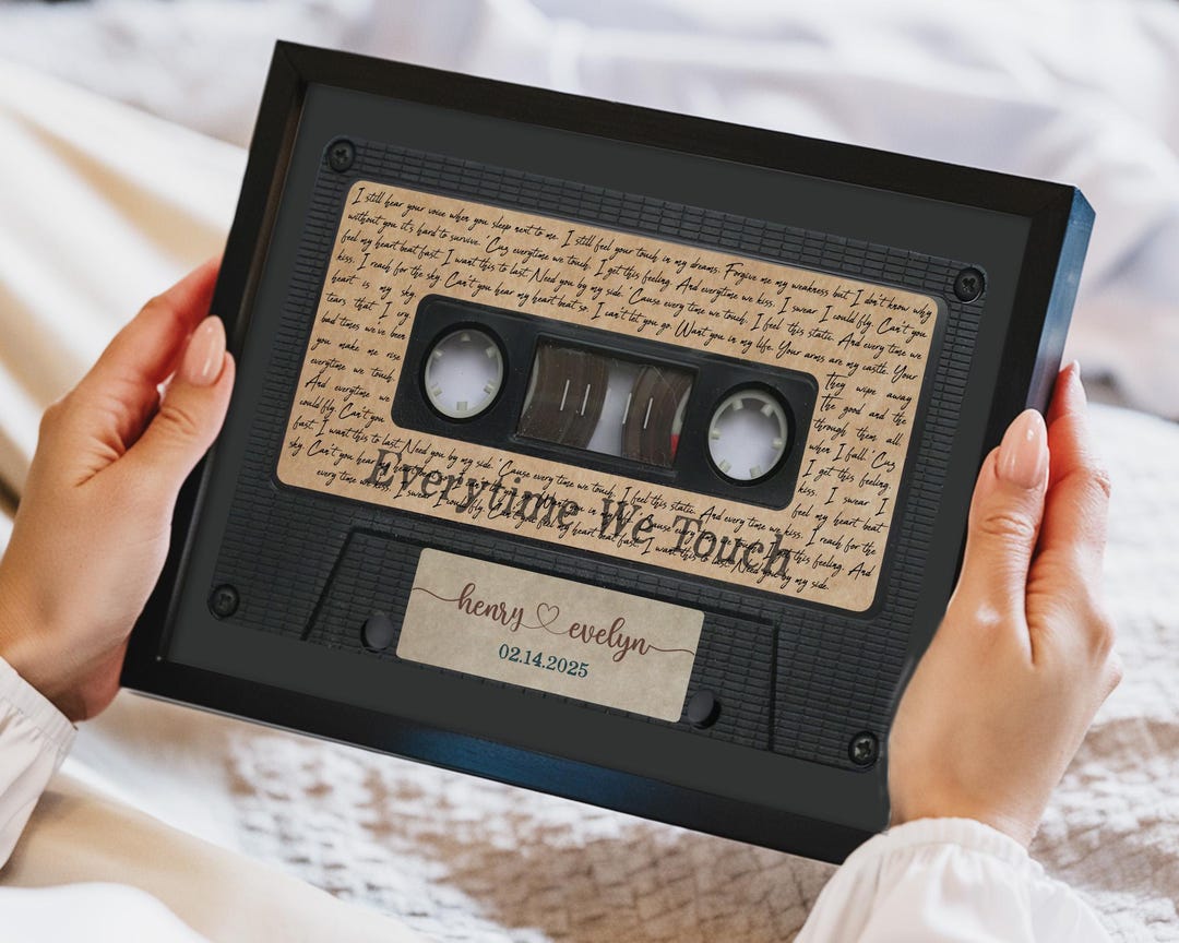 Custom Song Lyrics Wall Art Poster, Personalized Valentines Day Gift ...