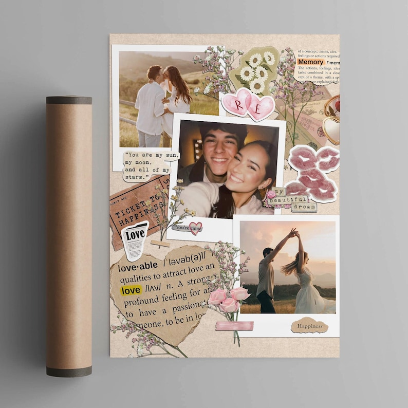 Personalized Photo Collage Valentine's Gifts for Him, Custom Photos ...