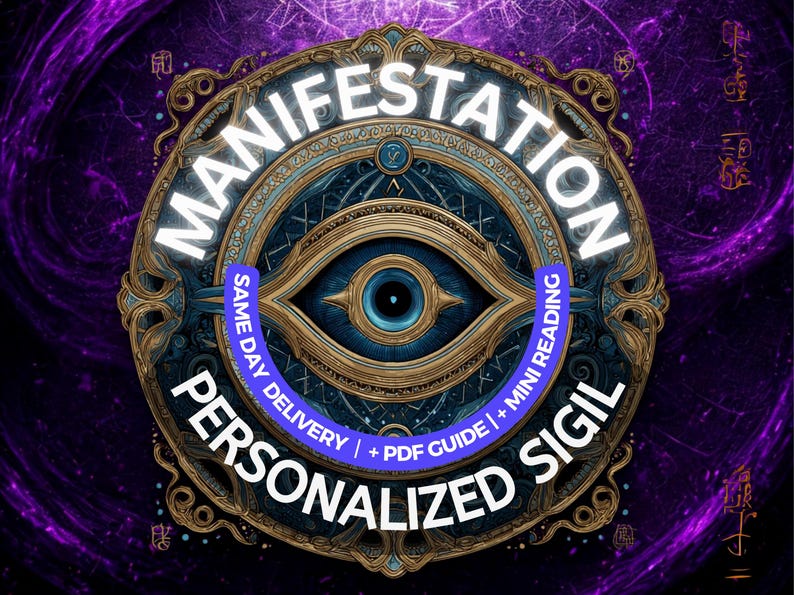 Custom Sigil for Manifestation | Personalized Spiritual Symbol ...