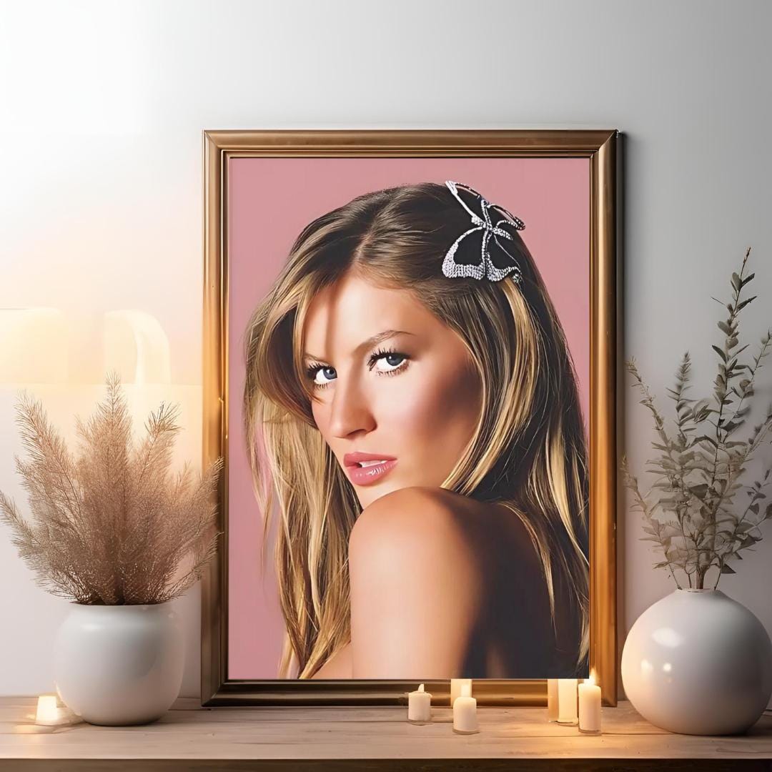 Gisele Bundchen Poster Victoria Secret Super Model Show 2024 Bündchen ...