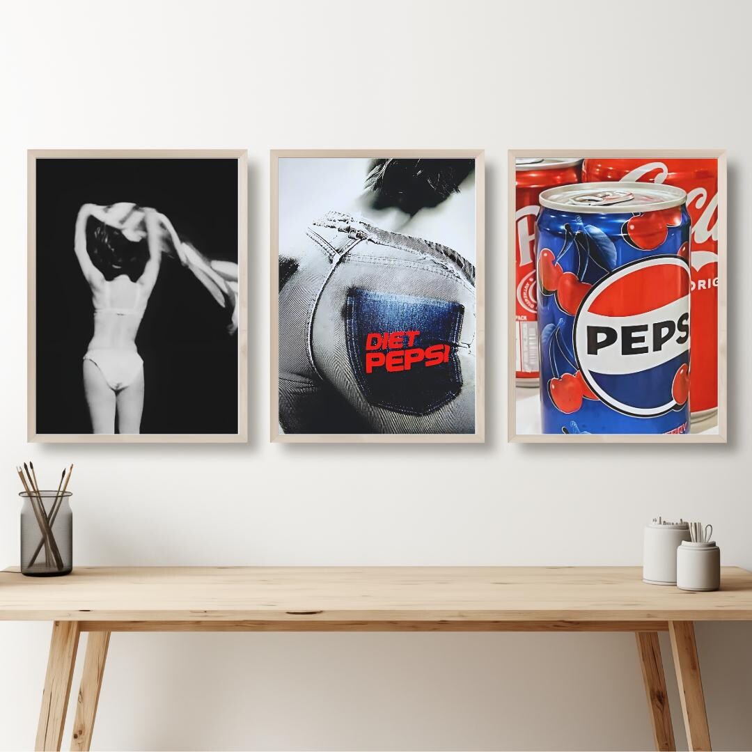 Addison Rae Printed Posters Set of 3 Diet Pepsi Album Cover Merch ...