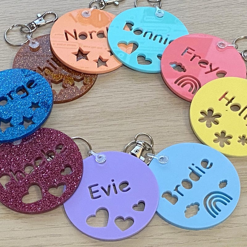 Name Keychain - Etsy