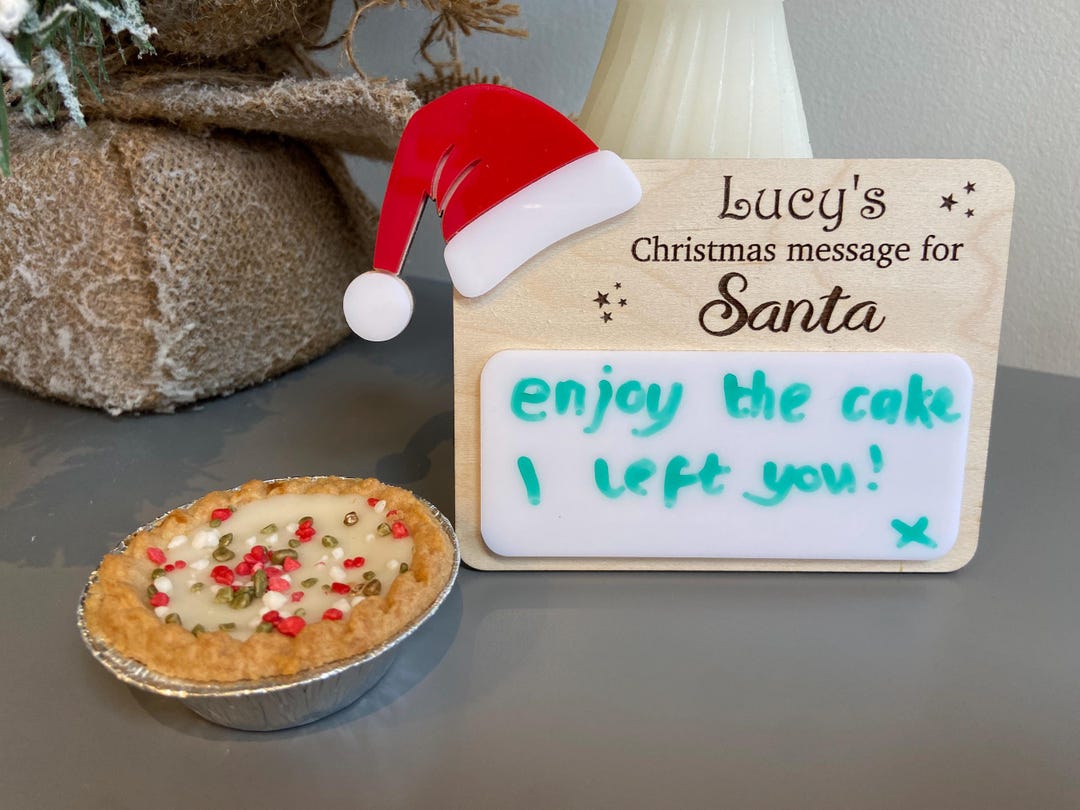 Personalised Christmas Message for Santa Board With Editable Whiteboard ...