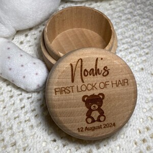 Babies First Haircut Box, Haircut Keepsake Box, First Curl Box, Lock of ...