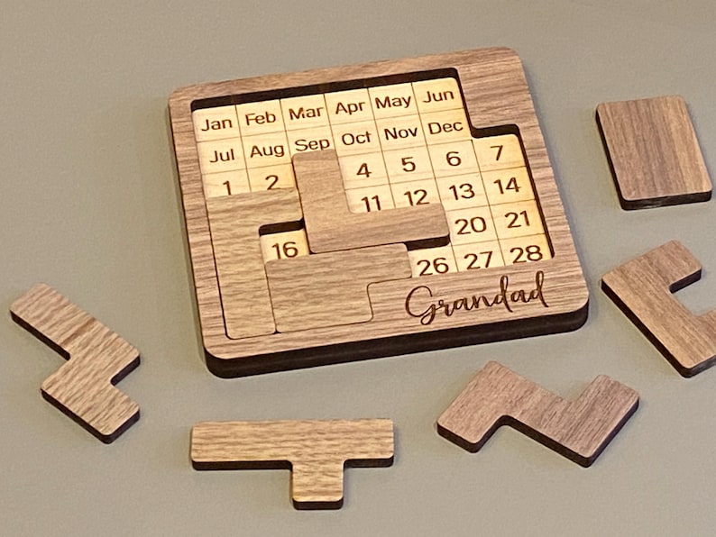 Personalised Infinite Daily Puzzle Calendar, Puzzle A Day, Daily Puzzle ...