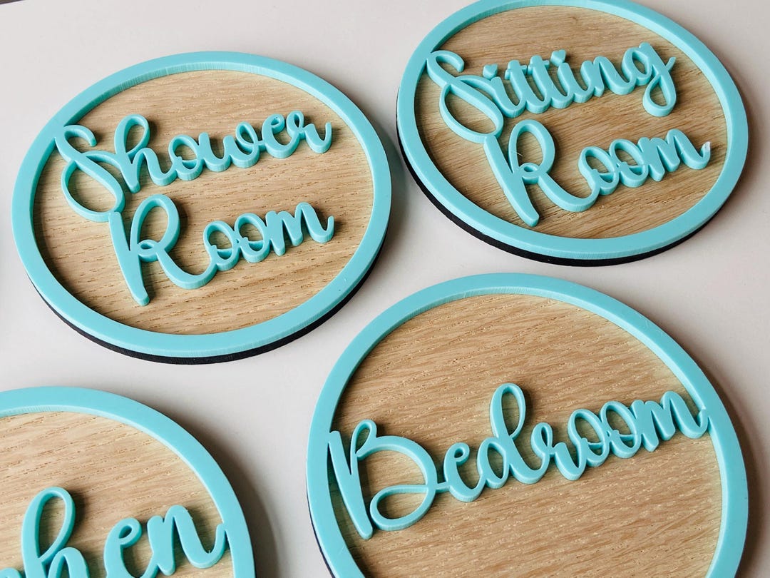 Personalised Door Sign, Visual Aids Sign, Wood Acrylic Office Sign ...