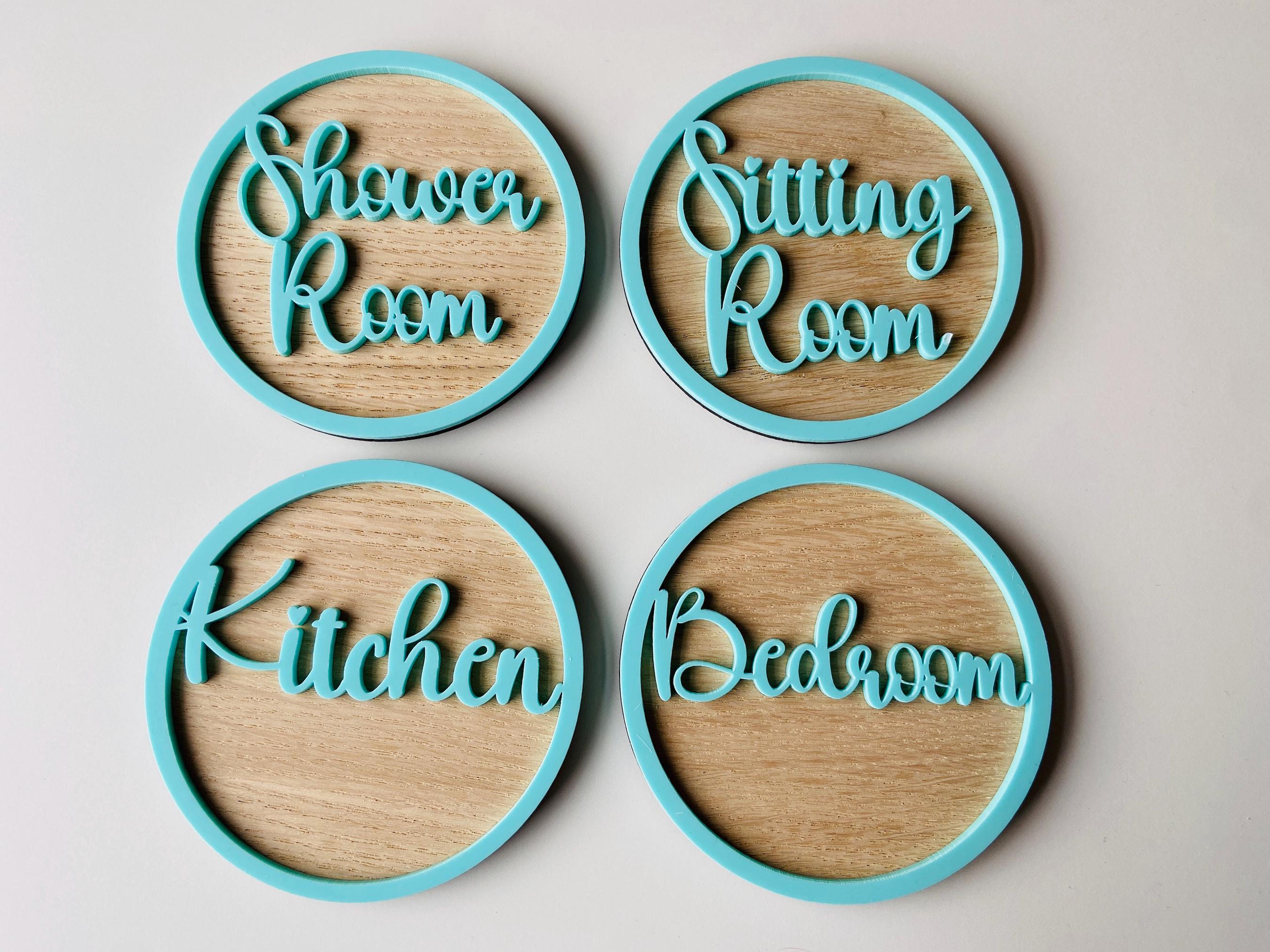 Personalised Door Sign, Visual Aids Sign, Wood Acrylic Office Sign ...