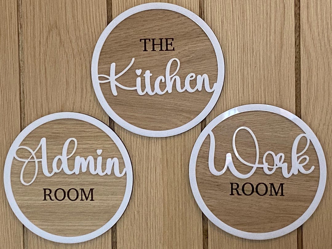 Custom Door Sign, 15cm Office Door Signage, 26 Acrylic Colours ...