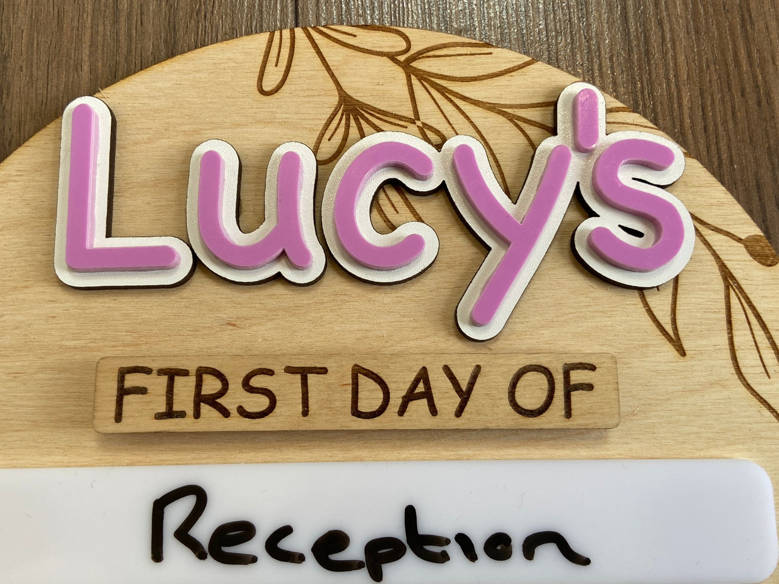 First / Last Day of School Sign, Personalised Reusable Memory Photo ...