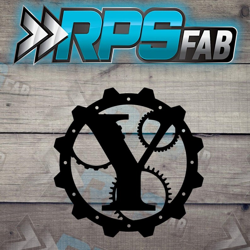 Steampunk Gear Monogram Letter - Etsy