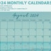 August 2024 Calendar | Printable and Digital | Beach Theme | Instant ...