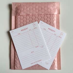 Receipt Inspired Paper Digital Download | Small Business Packaging - Etsy
