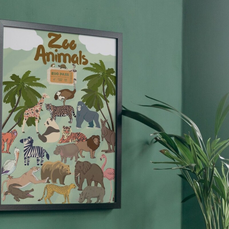 Zoo Animal Nursery - Etsy