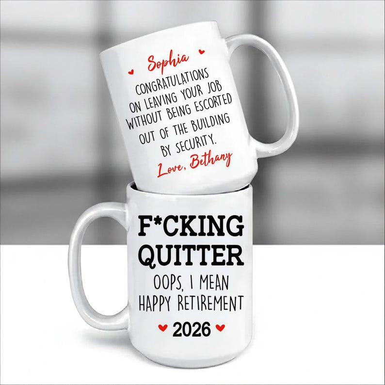 Personalized Retirement 2026 Coffee Mug, Happy Retirement Cup, Custom ...
