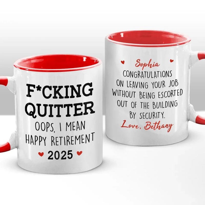 Retirement Mug - Etsy